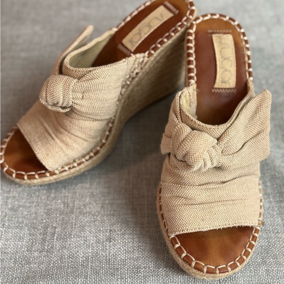 Sugar | Shoes | Sugar Hundreds Wedge Sandals With Knotted Design | Poshmark